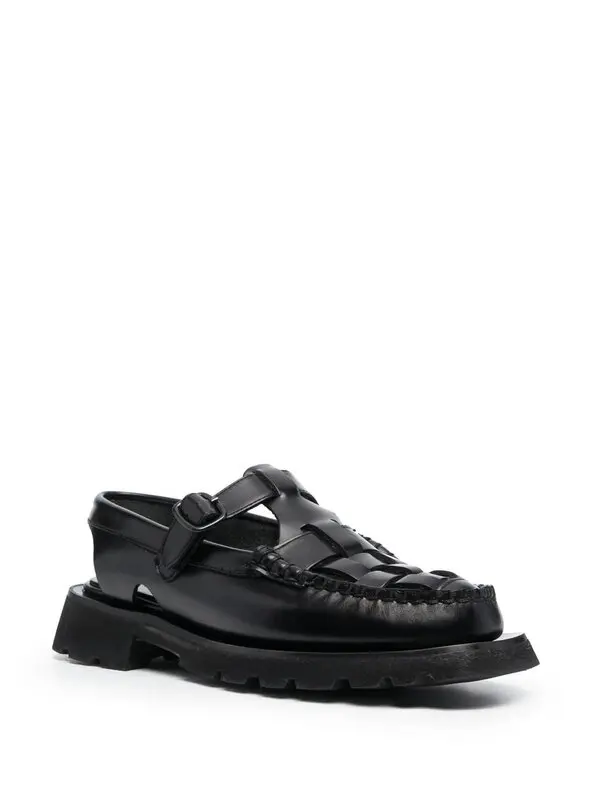 Hereu Cranc Sport Slingback Loafers - Black