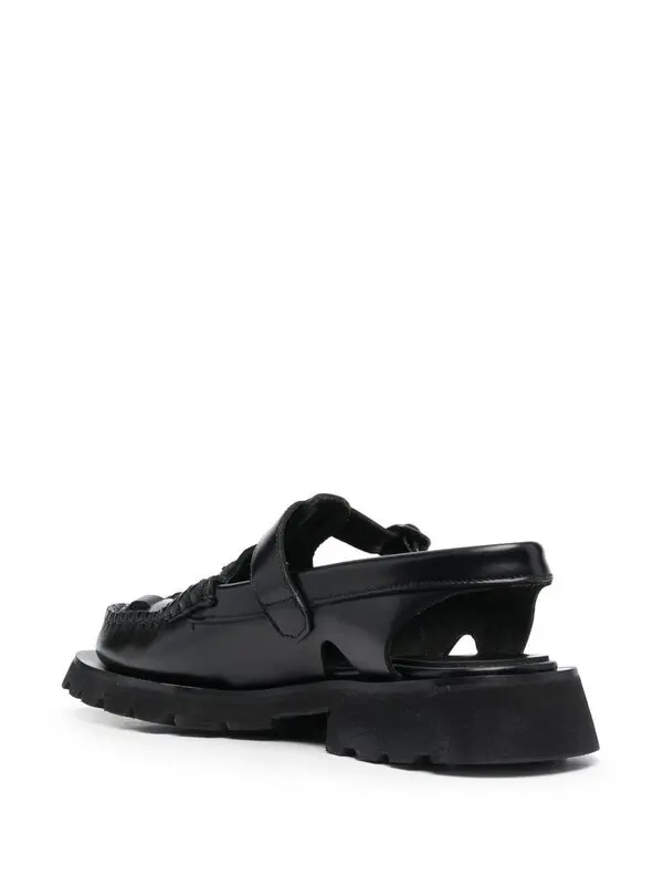 Hereu Cranc Sport Slingback Loafers - Black