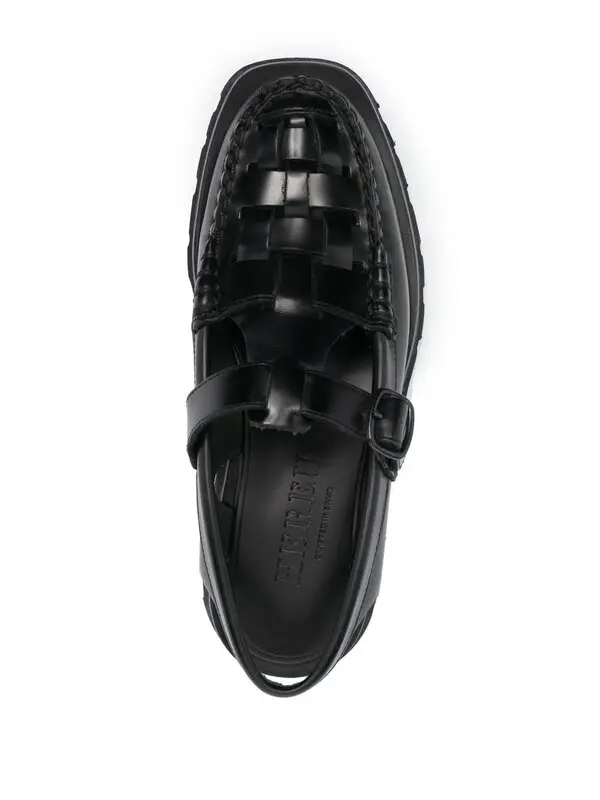Hereu Cranc Sport Slingback Loafers - Black