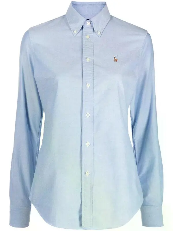 Polo Ralph Lauren Logo-embroidered Oxford Shirt - Blue