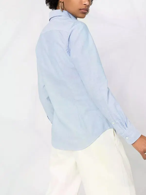 Polo Ralph Lauren Logo-embroidered Oxford Shirt - Blue
