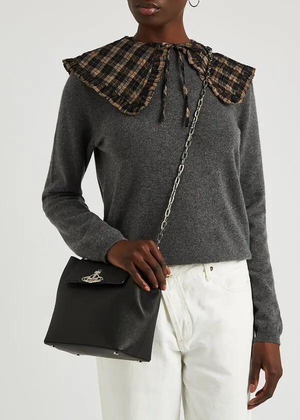 Vivienne Westwood Debbie Bucket Bag Vivienne Westwood Debbie Leather Bucket Bag - Black  main image 3