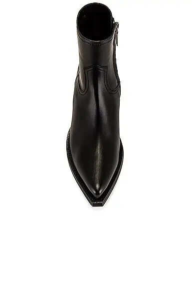 SAINT LAURENT LUKASブラックウエスタンブーツ 43 Saint Laurent Lukas Boot - Black | Editorialist
