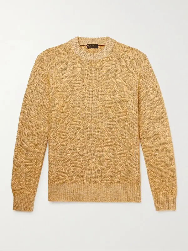 Loro Piana Slim-fit Cable-knit Silk And Cashmere-blend Sweater
