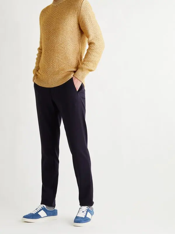 Loro Piana Slim-fit Cable-knit Silk And Cashmere-blend Sweater