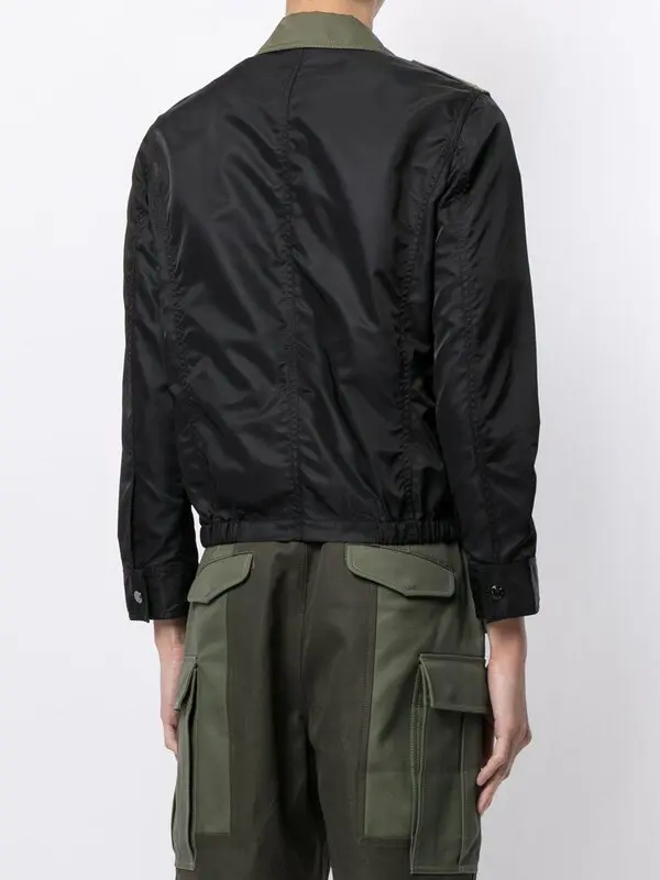 PORTS V Panelled Zipped Bomber Jacket