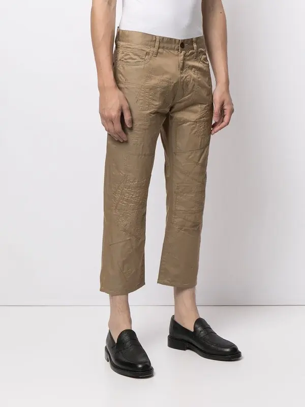 Junya Watanabe Embroidered Cropped Chinos