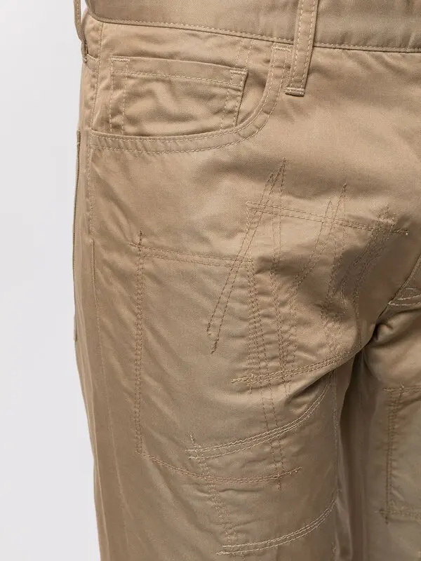 Junya Watanabe Embroidered Cropped Chinos