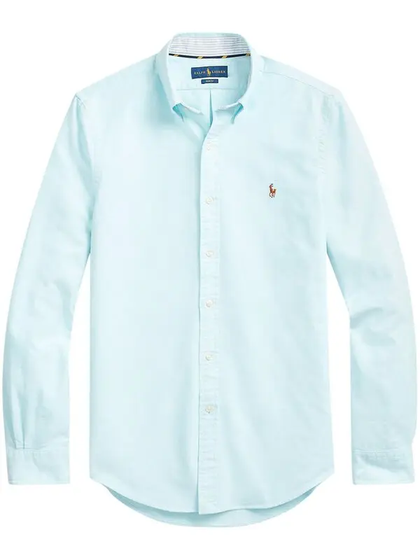 Polo Ralph Lauren Embroidered Logo Oxford Shirt - Blue