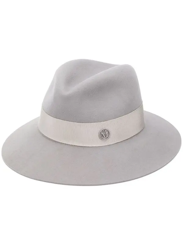MAISON MICHEL Henrietta Fedora - Grey