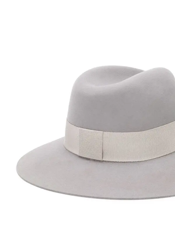 MAISON MICHEL Henrietta Fedora - Grey