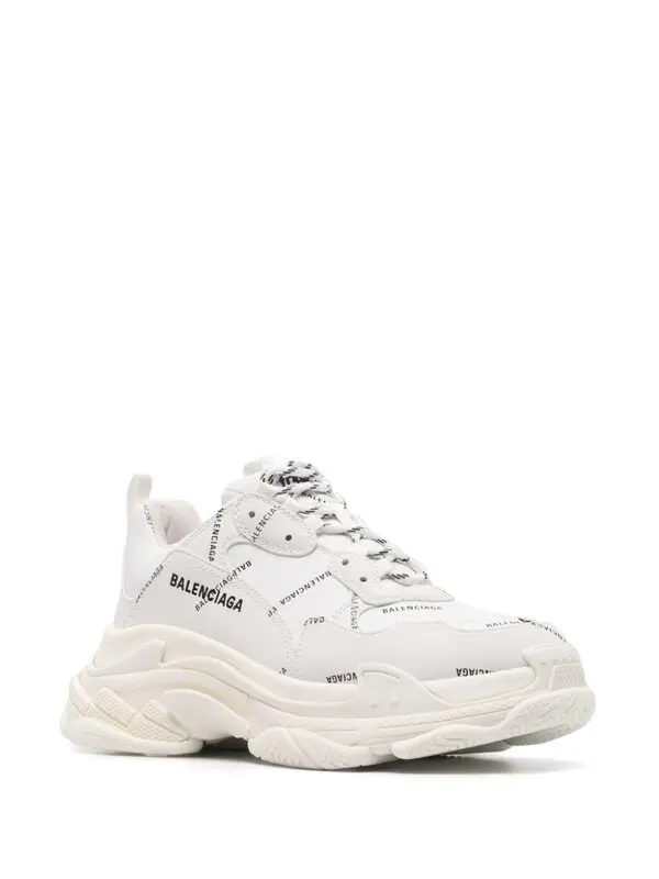 Balenciaga Triple S Low-top Sneakers - White