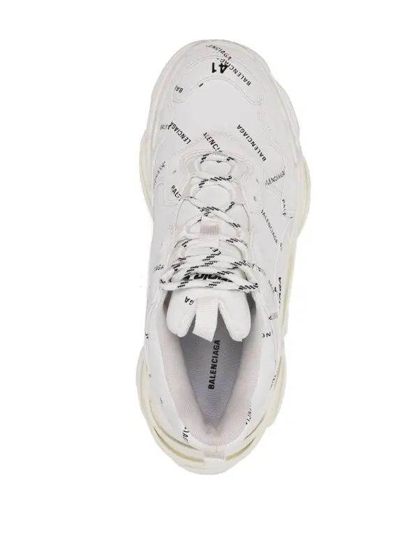Balenciaga Triple S Low-top Sneakers - White