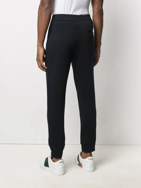 Armani Exchange Logo-embroidered Track Pants - Blue