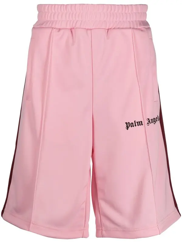 Palm Angels Side-stripe Logo Track Shorts