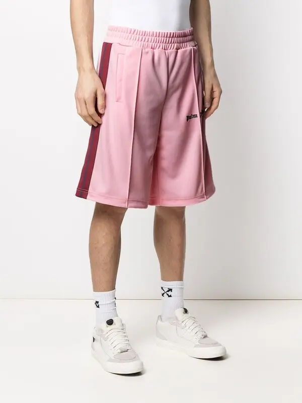 Palm Angels Side-stripe Logo Track Shorts
