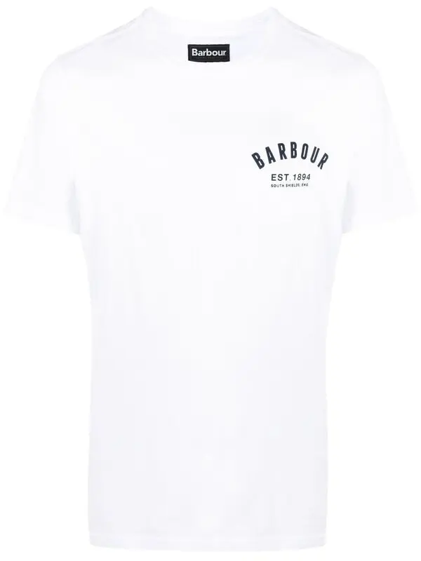 Barbour Logo-print Short-sleeved T-shirt - White