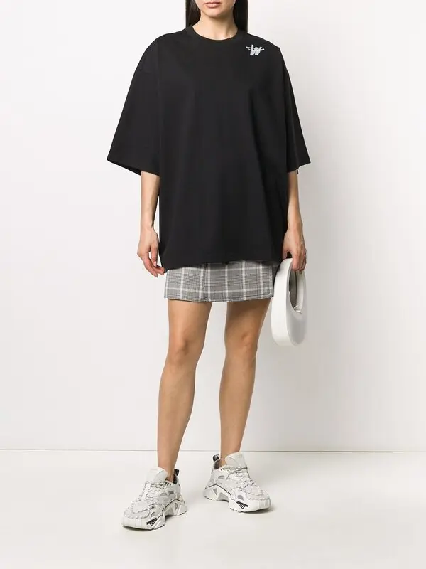 We11Done Logo-print Oversized T-shirt - Black