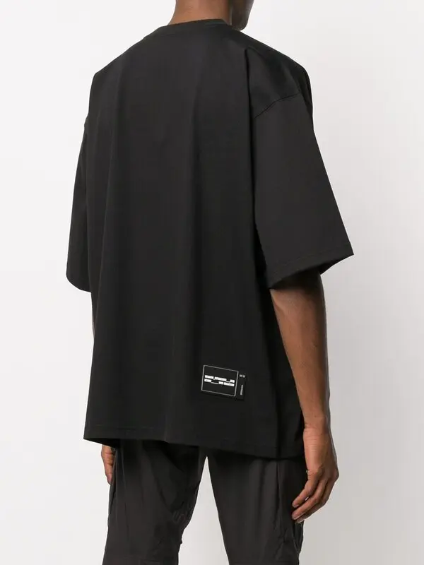 We11Done Logo-print Oversized T-shirt - Black