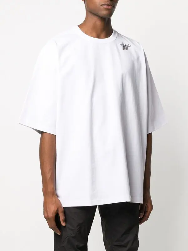 We11Done Logo-print Oversized T-shirt - White