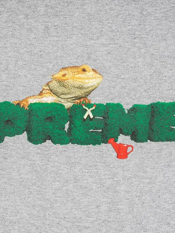 Supreme Lizard Print T-shirt - Grey