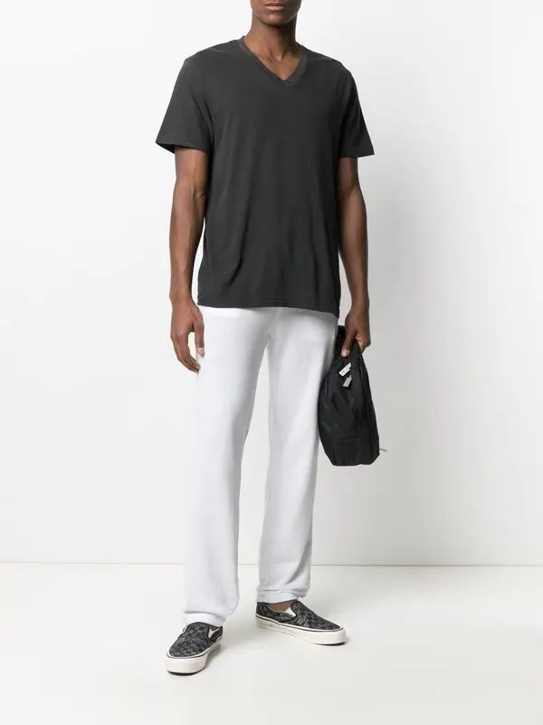 JAMES PERSE Short-sleeve V-neck T-shirt - Grey