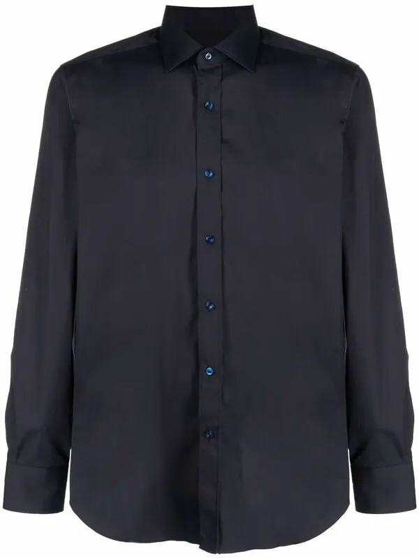 BARBA NAPOLI Long-sleeve Shirt - Blue