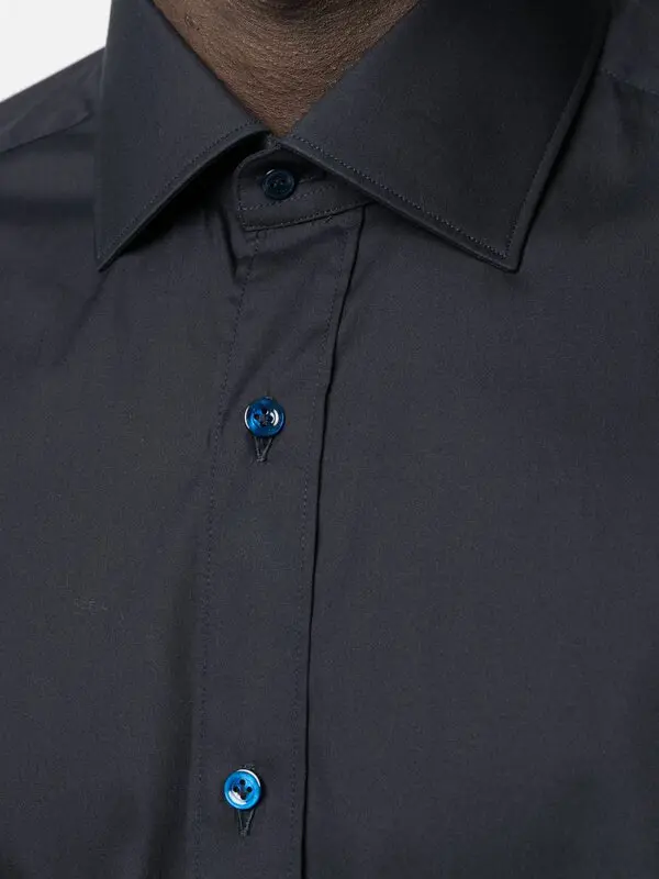 BARBA NAPOLI Long-sleeve Shirt - Blue