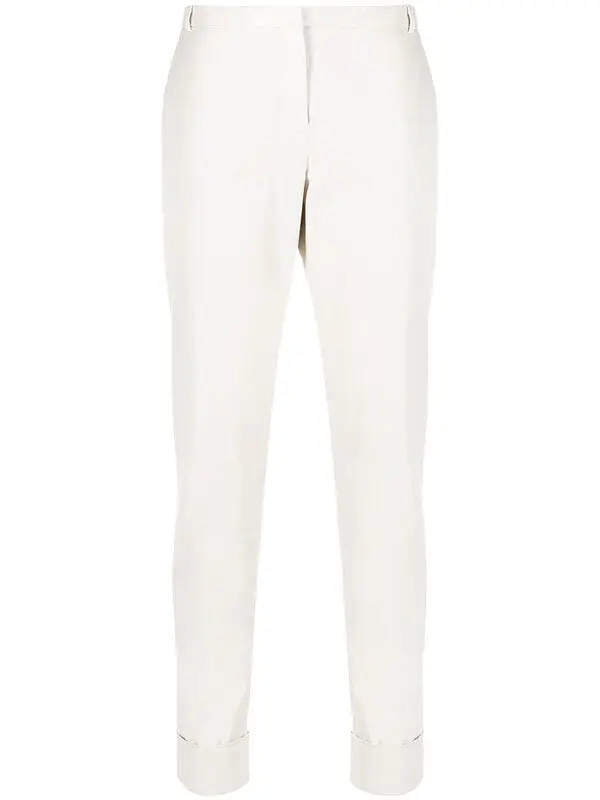 Fabiana Filippi Turn-up Cuff Slim Trousers