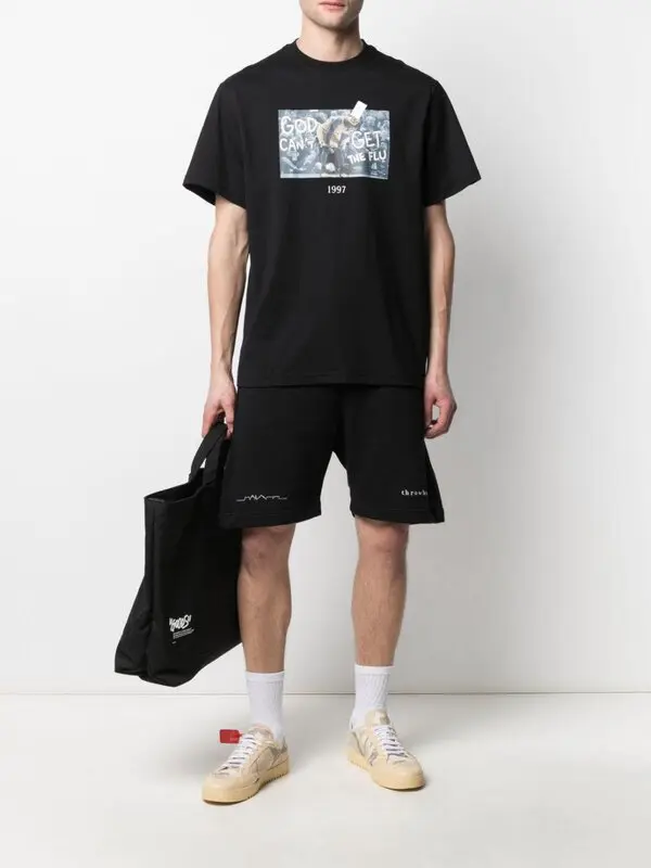 THROWBACK. Photograph-print Crew-neck T-shirt