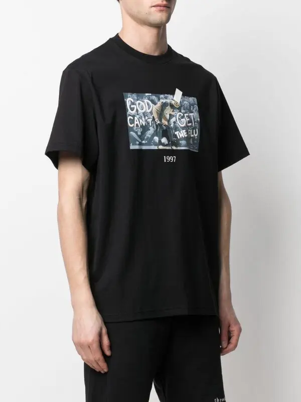 THROWBACK. Photograph-print Crew-neck T-shirt