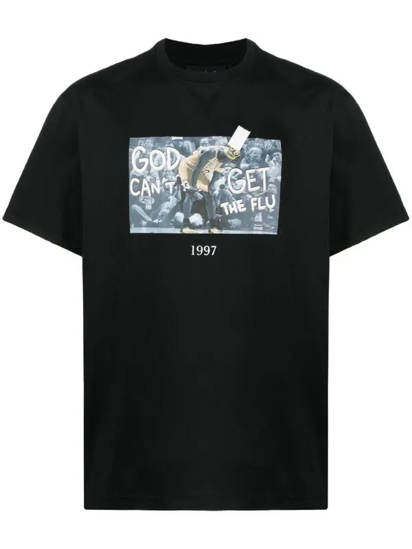 THROWBACK. Photograph-print Crew-neck T-shirt