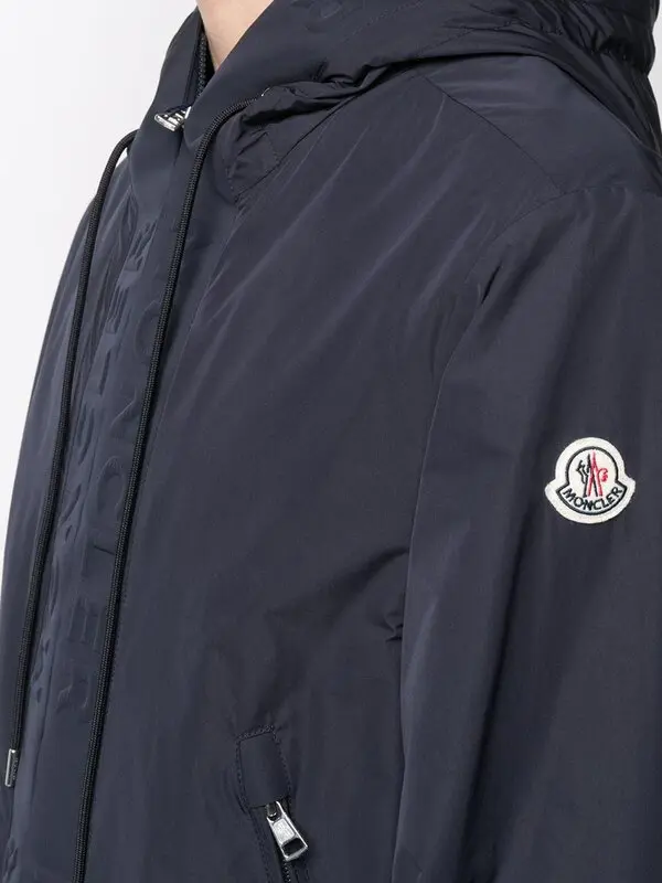 Moncler Logo Trim Windbreaker Jacket
