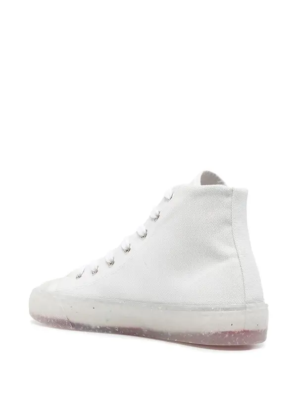 Moschino Clear Glitter Sole High-top Sneakers