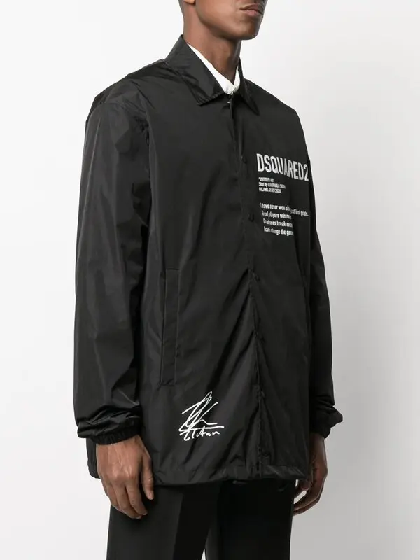 Dsquared2 X Ibrahimović Icon Windbreaker In Black - 67% Off