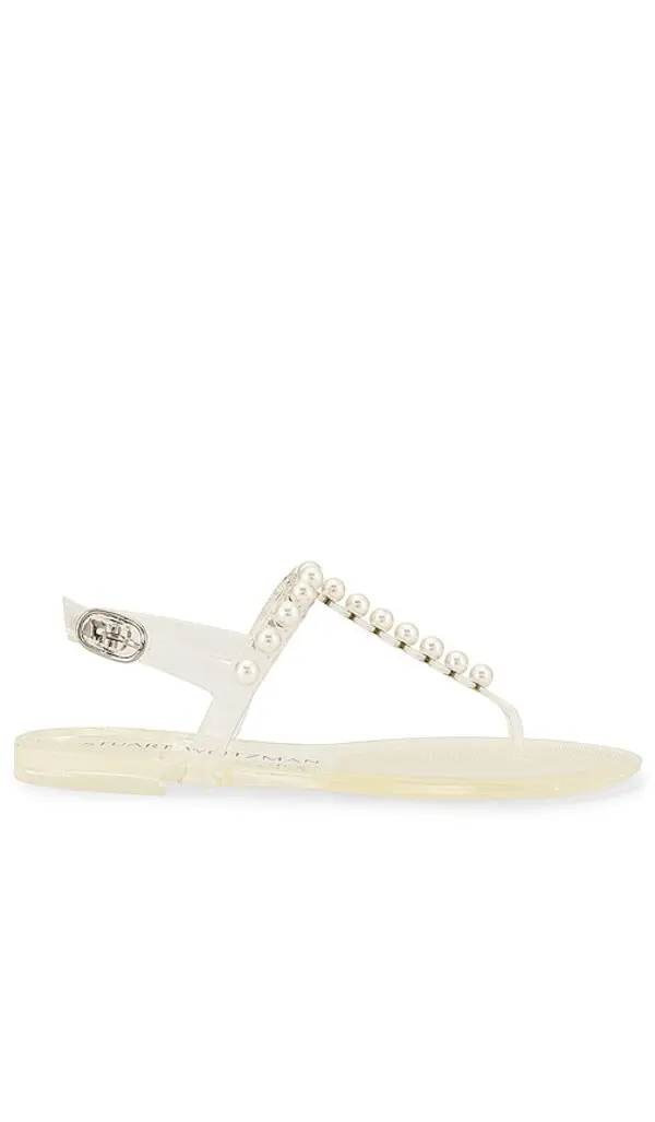 STUART WEITZMAN Goldie Jelly Sandal In White
