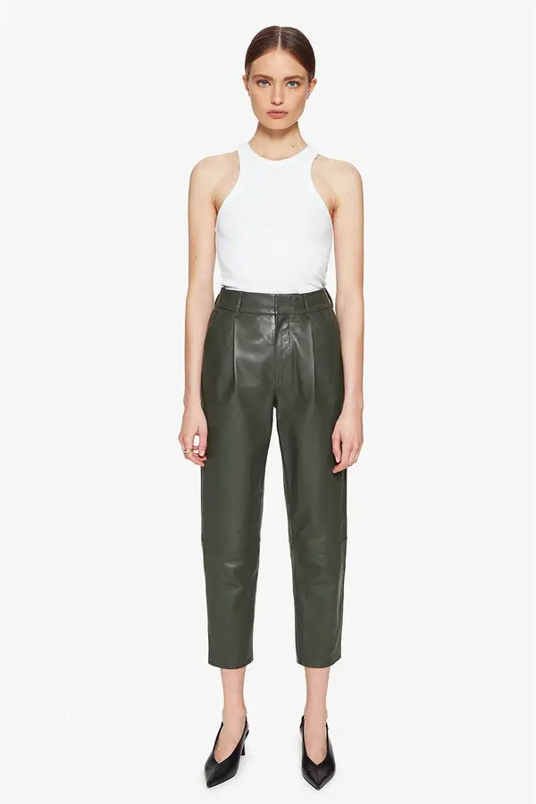 ANINE BING Becky Leather Trouser