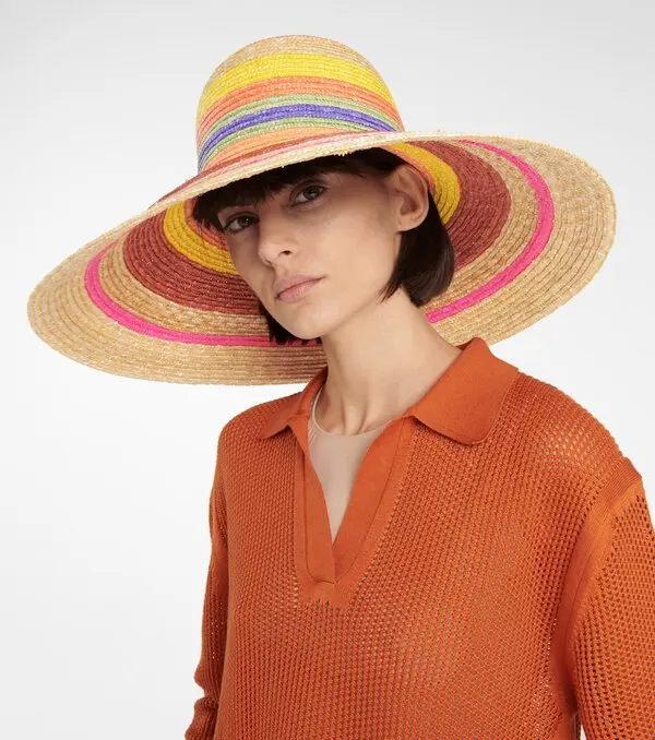 Missoni Striped Straw Hat - Multicoloured | Editorialist display picture 3