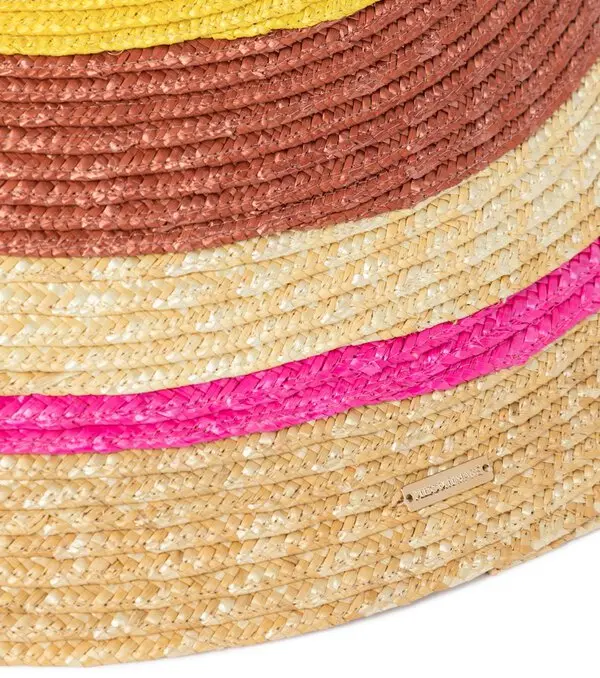 Missoni Striped-Band Straw Wide Brim Hat Missoni Straw hat with zigzag-patterned band  main image 4