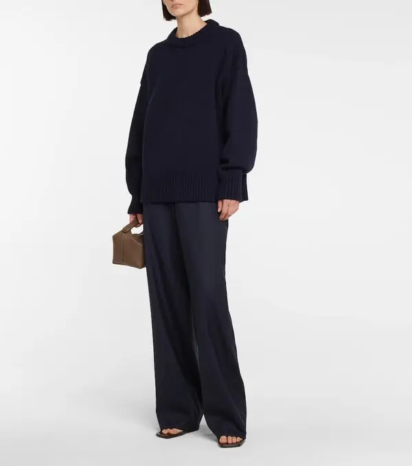 THE ROW Ophelia Wool And Cashmere Sweater - Blue