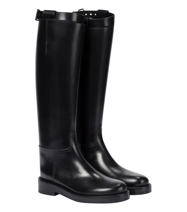 ANN DEMEULEMEESTER Leather Riding Boots