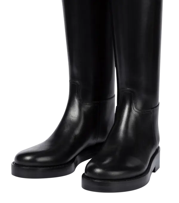 ANN DEMEULEMEESTER Leather Riding Boots