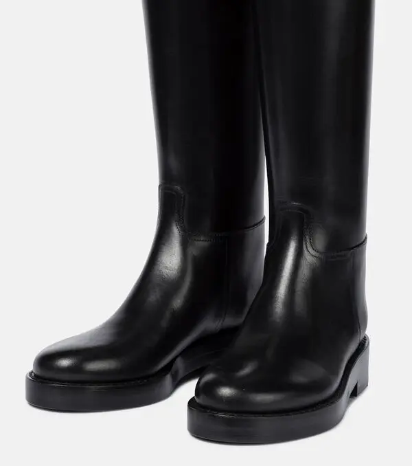ANN DEMEULEMEESTER Leather Riding Boots