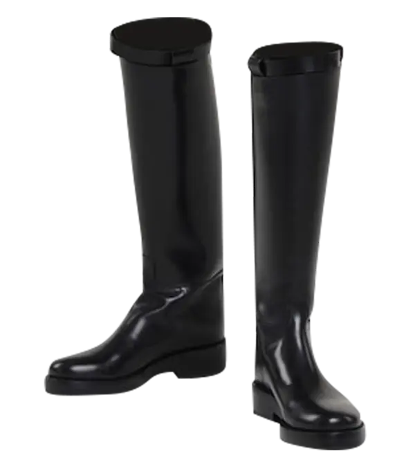 ANN DEMEULEMEESTER Leather Riding Boots