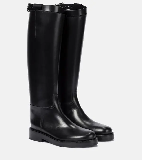 ANN DEMEULEMEESTER Leather Riding Boots
