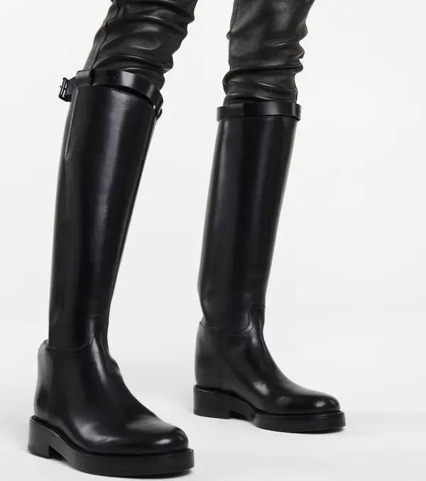 ANN DEMEULEMEESTER Leather Riding Boots
