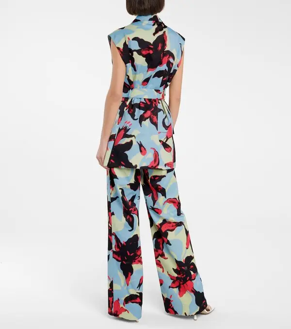 Dries Van Noten Floral Print Viscose Blazer