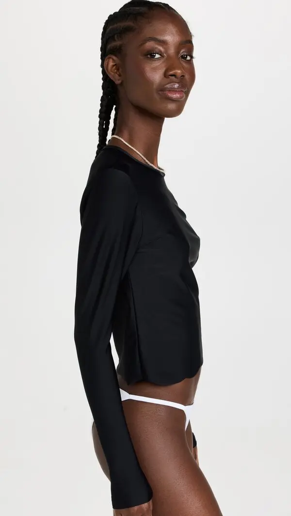 Cover Scallop Swim Tee
