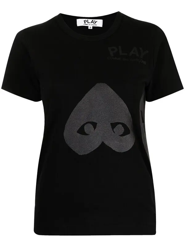Play Comme Des Garcon Heart Print T-shirt
