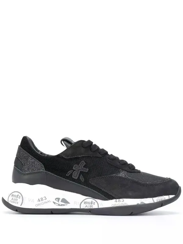 Premiata Scarlett Logo Low-top Sneakers - Black